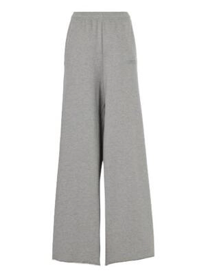 Vetements Oversized Cotton-blend Jersey Wide Leg Sweatpants - Gray