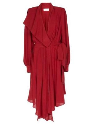 Alexandre Vauthier Checked Wrap Dress - Red