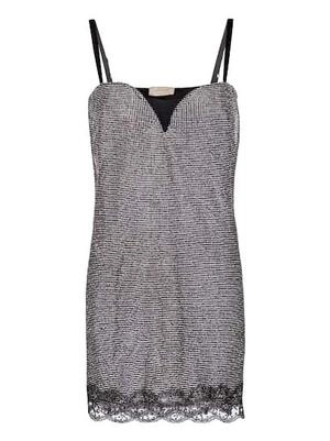 CHRISTOPHER KANE Embellished Mini Dress - Gray
