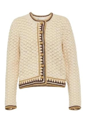TORY BURCH Tory Burch Ribbed Knit Cardigan With Button Closure