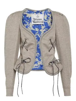 VIVIENNE WESTWOOD Puff Sleeve Tie-front Jacket - Nude