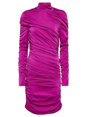 Stella McCartney Ruched Mini Dress - Pink