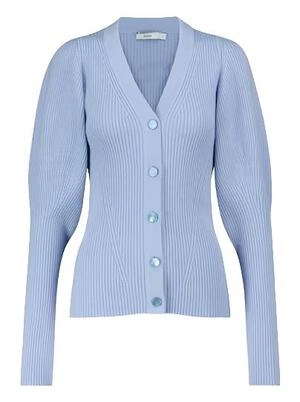 SAFIYAA LONDON Indre" Wool-blend Cardigan - Blue