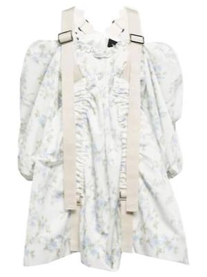 Simone Rocha Puff Sleeve Mini Dress - White