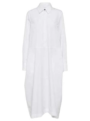 JIL SANDER Cotton Poplin Shirt Dress - White