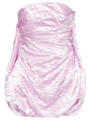 Attico Strapless Satin Mini Dress - Pink