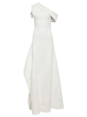 Maticevski Rigorous One-shoulder Gown - White