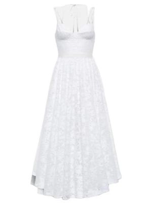 Erdem Bridal Rea Lace Fit And Flare Midi Dress - White