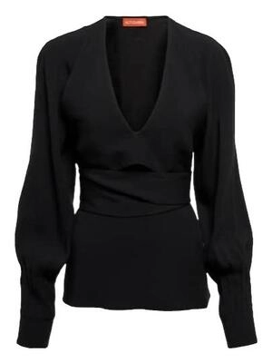 Altuzarra Dagur Crêpe Blouse - Black