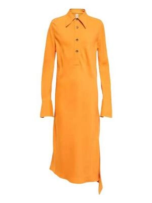 PETAR PETROV Aila Asymmetric Shirt Dress - Orange