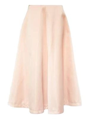 Altuzarra Varda Satin Midi Skirt - Nude