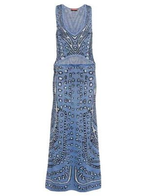 Altuzarra Hannah Jacquard Knit Midi Dress - Blue