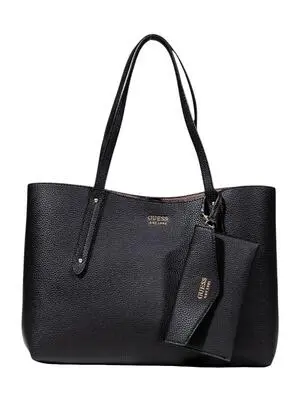 Guess Tote Bag With Letter Logo Detail - Black