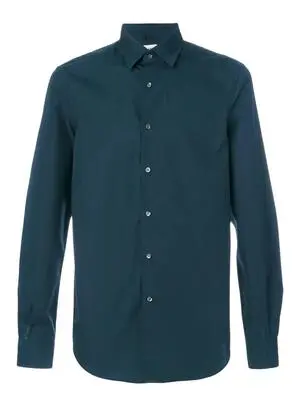 Aspesi Long-sleeved Button-down Shirt - Blue