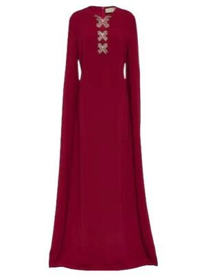 Elie Saab Embellished Crêpe Gown - Red