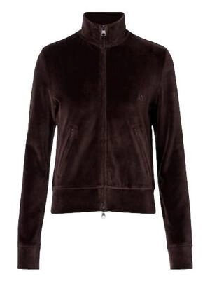 COURREGES Courrèges Cotton-blend Velvet Track Jacket - Black