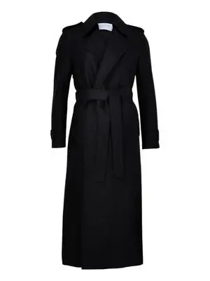 Harris Wharf London Belted Coat - Black