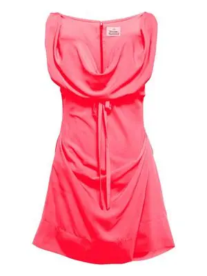 VIVIENNE WESTWOOD Draped Crêpe Minidress - Pink
