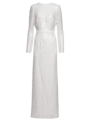 Erdem Yoanna Sequined Gown - White