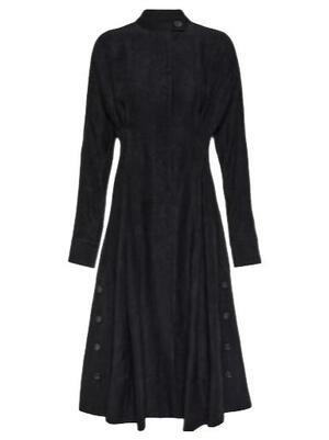Proenza Schouler Satin Midi Dress - Black