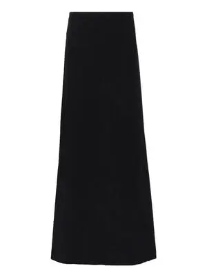 ANN DEMEULEMEESTER Virgin Wool Maxi Skirt - Black