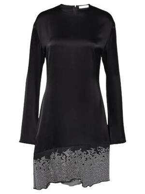 J.W.ANDERSON Deconstructed Satin Minidress - Black