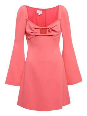 Giambattista Valli Bell Sleeve Cutout Minidress - Pink