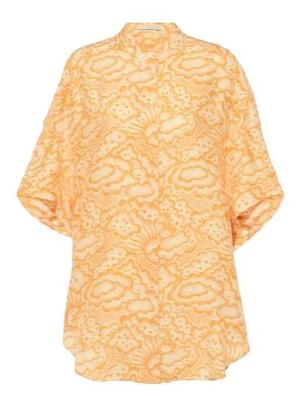 Stella McCartney Printed Silk Blouse - Nude