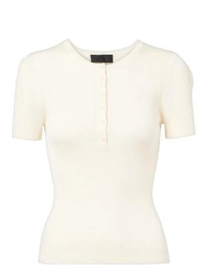 NILI LOTAN Silk Top - White