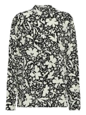Stella McCartney Printed Silk Shirt - Black