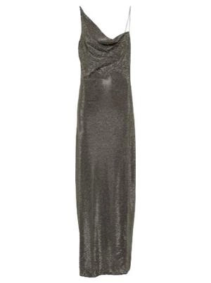 Stella McCartney Asymmetrical Embellished Maxi Dress - Black