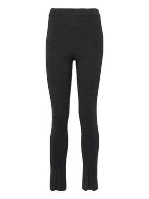 Magda Butrym Ribbed-knit Cashmere Slim Pants - Black