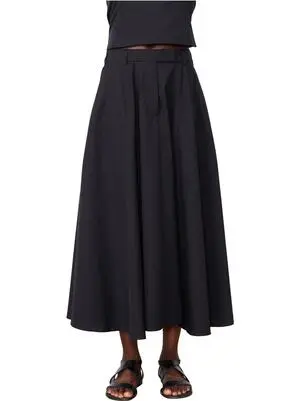 Officine Générale Belted Midi Skirt - Black