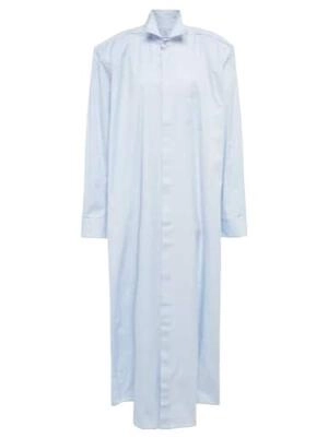 Vetements Deconstructed Cotton Shirt Dress - White