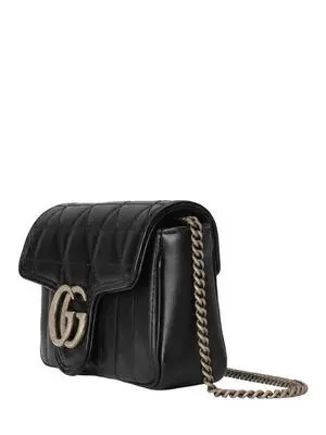 Gucci Gg Marmont Super Mini Bag - Black