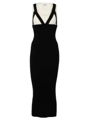 JEAN PAUL GAULTIER Sleeveless Midi Dress - Black