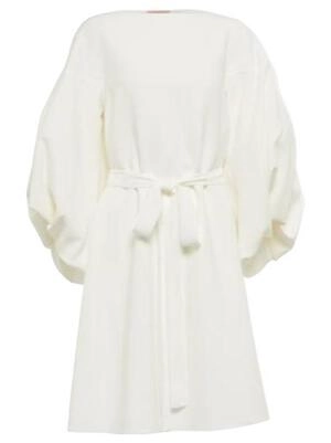 ROKSANDA Bridal Puff-shoulder Crêpe Mini Dress - White