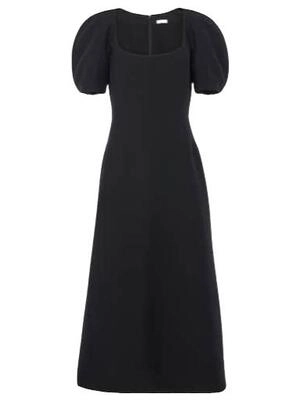 Gabriela Hearst Niahm Wool And Silk Maxi Dress - Black