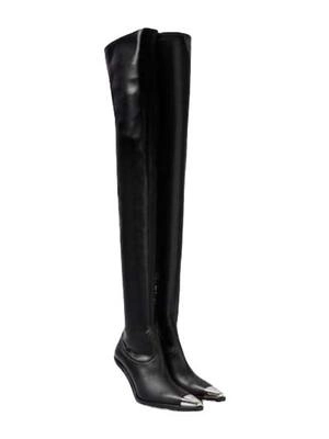 DAVID KOMA David Koma Faux Leather Over-the-Knee Boots