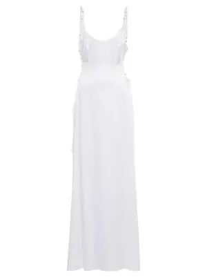 Galvan Pearled Cove Bridal Gown - White