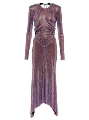 Alexandre Vauthier Metallic Ruched Maxi Dress - Multicolor