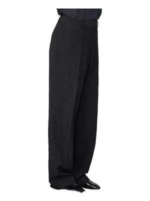 Officine Générale Tailored Wide-leg Trousers - Black