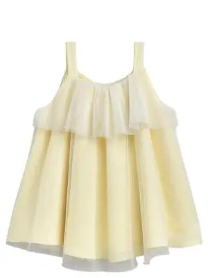 Dior Flared Dress With Ruffled Neckline - Nude