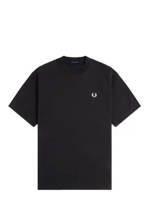 Fred Perry Small-logo Cotton T-shirt - Black