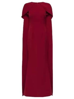 SAFIYAA LONDON Ginkgo Cape Gown - Red