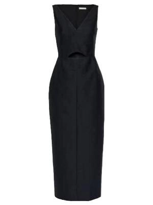 EMILIA WICKSTEAD Illyse Floral Midi Dress - Black