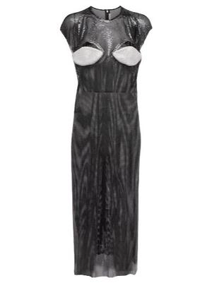 CHRISTOPHER KANE Crystal-embellished Cutout Midi Dress - Black