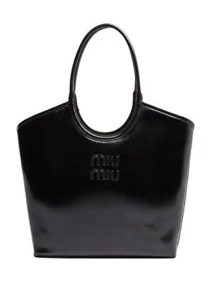 MIU MIU Miu Miu Large Ivy Soft Leather Tote