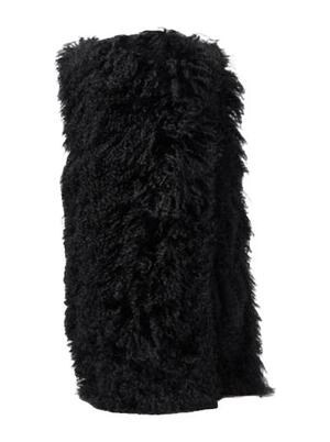 Paris Texas Shearling Fur Knee-high Boots - Black