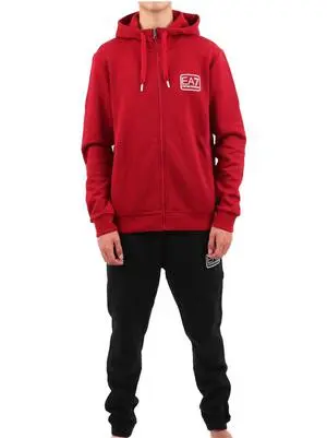 EA7 Zip Up Tracksuit - Red